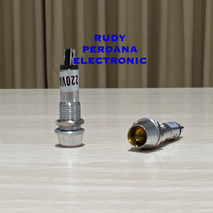 Jual PILOT LAMP LAMPU PILOT PANEL INDIKATOR 8MM 220V AC BESI AC XD8-1 ...