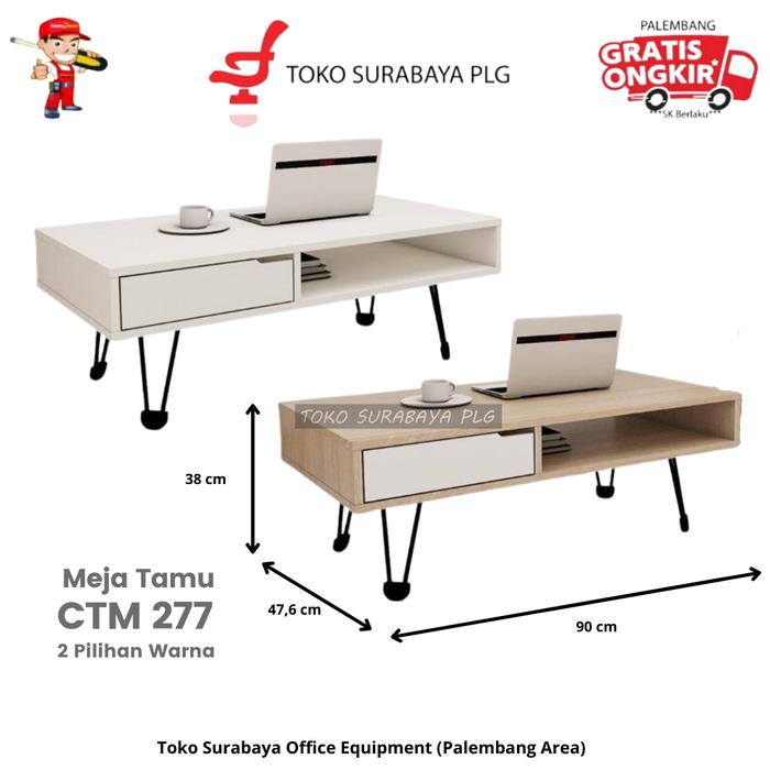 Jual Meja Tamu Motif Kayu Coffee Table CTM 277 Meja Sofa - Kota ...