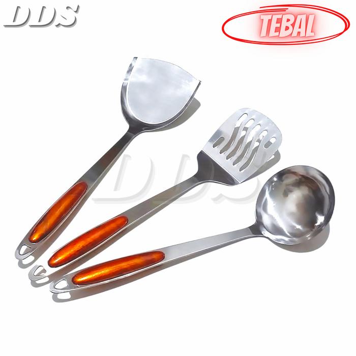 Jual Spatula Sodet Sutil Irus Stainless Tebal Turner Alat Masak - Sodet ...
