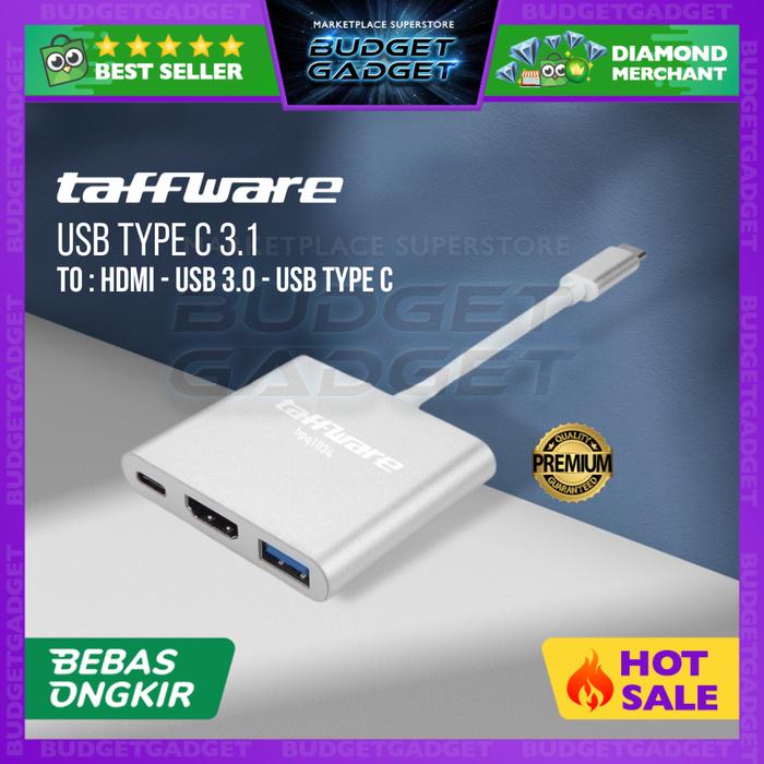 Jual Taffware USB Type C 3.1 to USB 3.0 HDMI USB Type C - Jakarta Barat ...