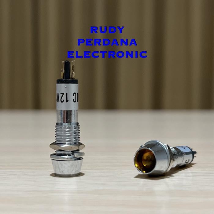 Jual PILOT LAMP LAMPU PILOT PANEL INDIKATOR 8MM 12V DC BESI AC XD8-1 ...