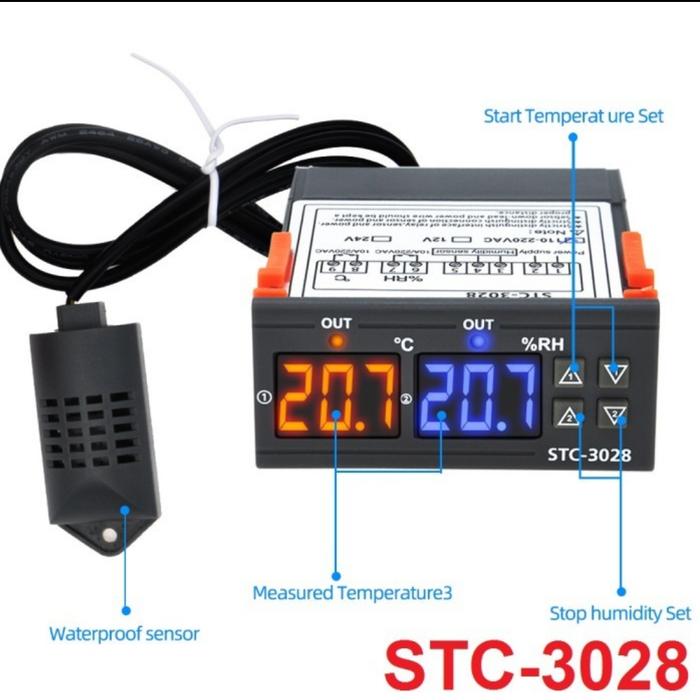 Jual Thermostat Hygrostat Digital STC-3028 STC-1000 atur Suhu ...