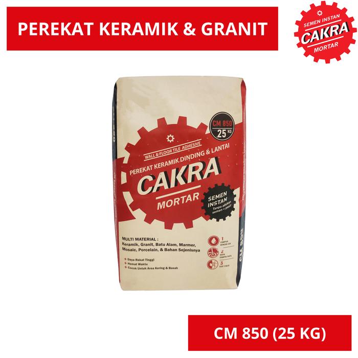 Jual PEREKAT KERAMIK/GRANIT LANTAI & DINDING (25 KG) -CAKRA MORTAR ...