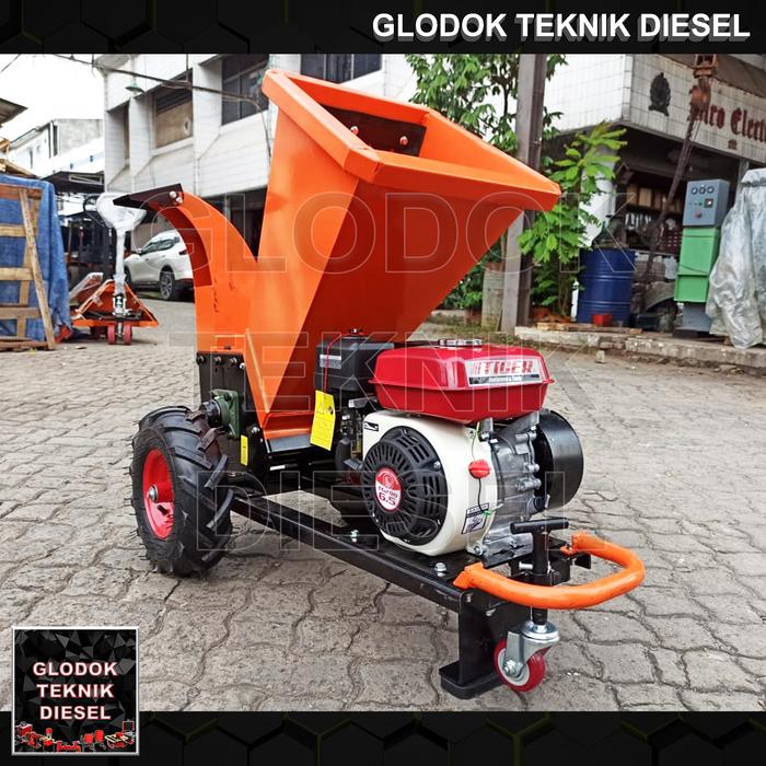 Jual Mesin Wood Chipper Cacah Kayu Kompos + Engine Bensin ORIGINAL ...