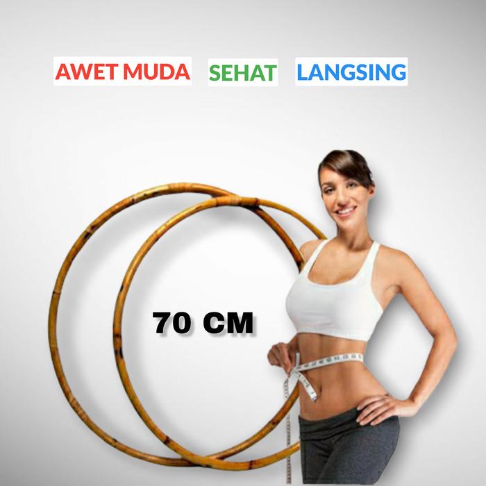Jual Hulahoop 70 cm hula hoop hullahoop 70cm holahop rotan asli hulahup ...