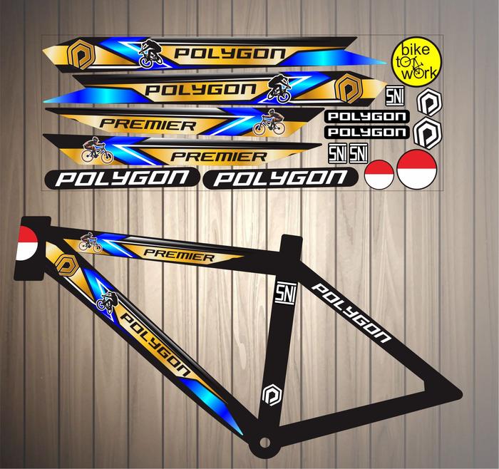 Jual STICKER VARIASI BIKE/SEPEDA UNIVERSAL MOTIP/NEW STICKER POLYGON ...