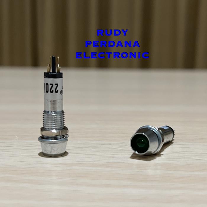 Jual PILOT LAMP LAMPU PILOT PANEL INDIKATOR 8MM 220V AC BESI AC XD8-1 ...