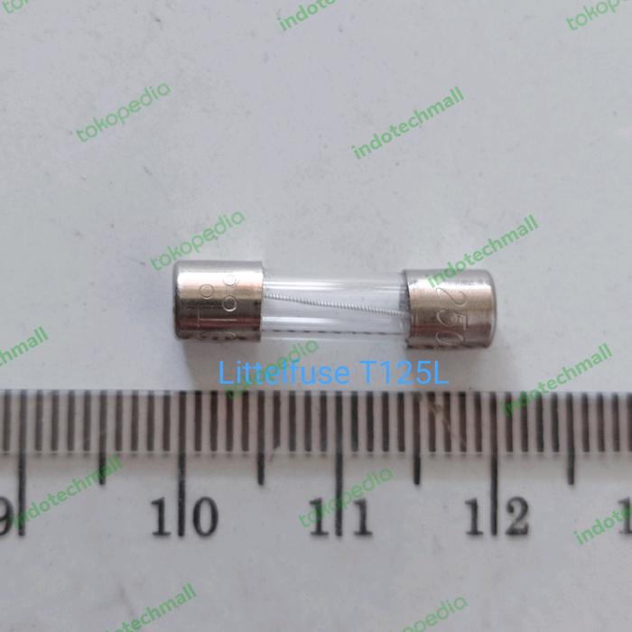 Jual Fuse 125mA 250V slow T.125L Littelfuse Triad 5x20mm - Kab ...