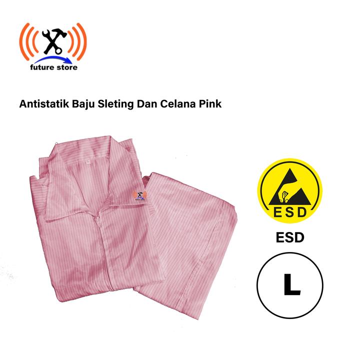 Promo Baju, Celana Antistatik ESD Merah Muda - Antistatic Jumpsuit Pink ...