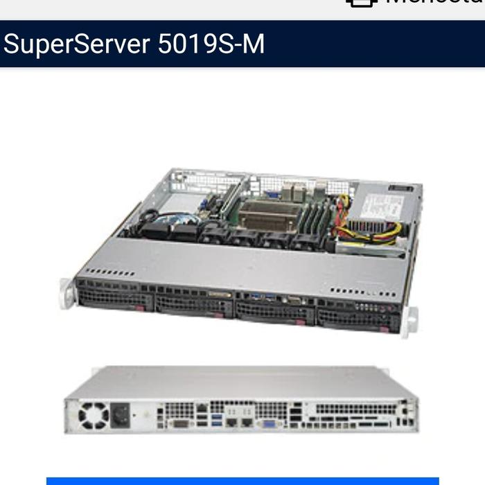Jual SUPERMICRO SYS-5019S-M 1U Rackmount Single Socket 1151 barebone ...