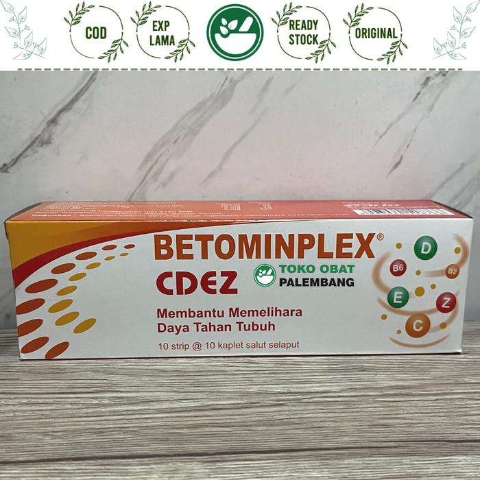 Promo 1 BOX BETOMINPLEX CDEZ 100 KAPLET VITAMIN C D E B2 B12 ZINC ARTO ...