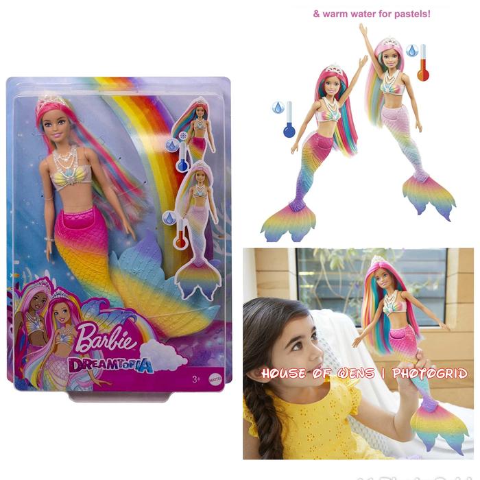 Promo BARBIE DREAMTOPIA RAINBOW MAGIC MERMAID DOLL ORIGINAL - kulit ...