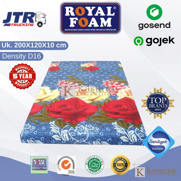 Jual Kasur Busa Royal Foam Ukuran 200 x 120 x 10 cm Original Garansi 10 ...