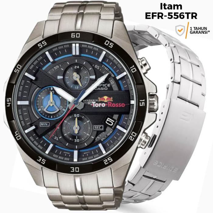 Jual Jam Tangan Pria Merk Casio Edifice Type : EF 556 Baterai Stainless ...