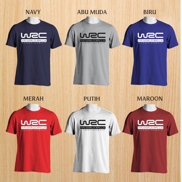 Jual Baju Kaos WRC Rally Tshirt Distro Otomotif Atasan Pria Wanita ...