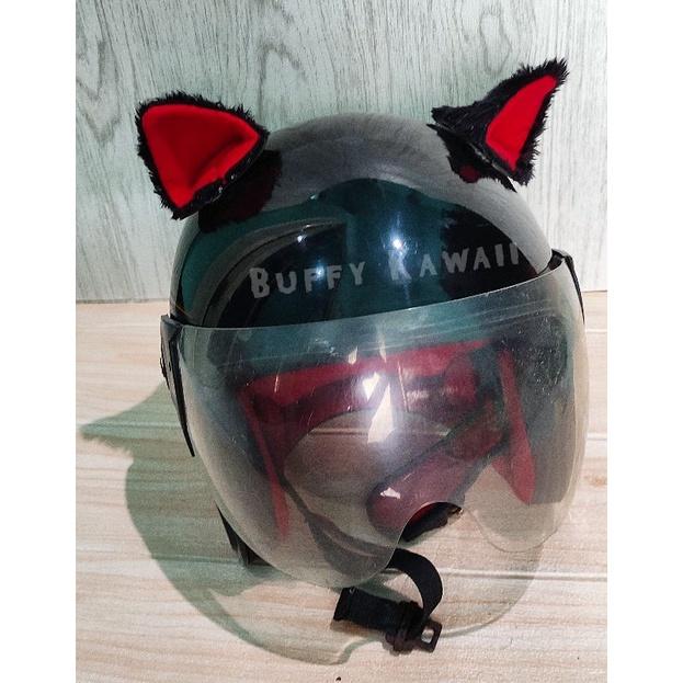Jual Kuping kucing helm nekomimi helmet motor hiasan - hitam-merah ...