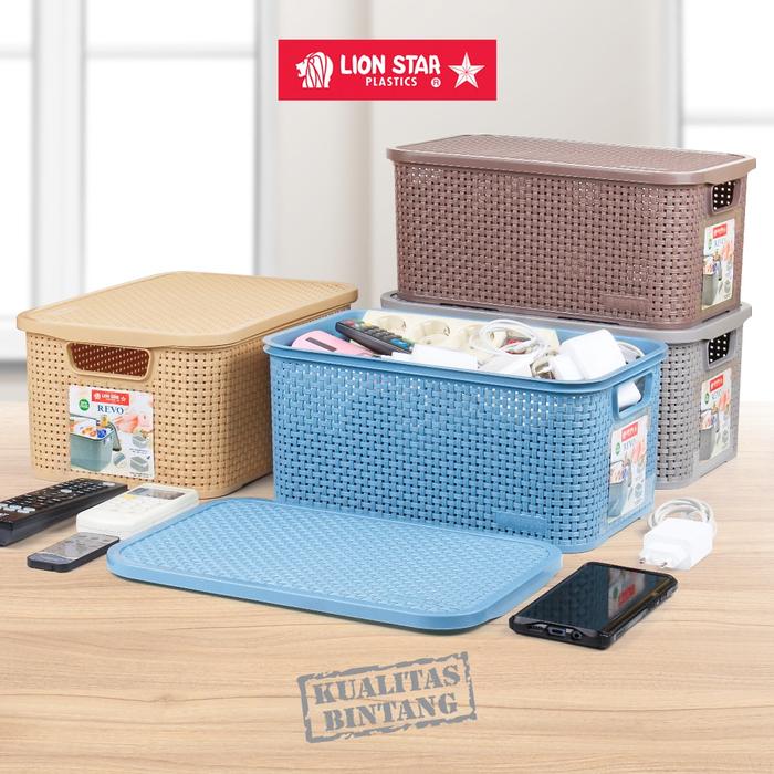 Jual Box Penyimpanan Keranjang Serbaguna Lion Star Revo Storage Box ...