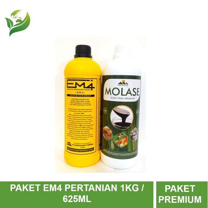 Jual PAKET PREMIUM 1 BOTOL EM4 PERTANIAN 1 LITER DAN 1 BOTOL MOLASE 1KG ...