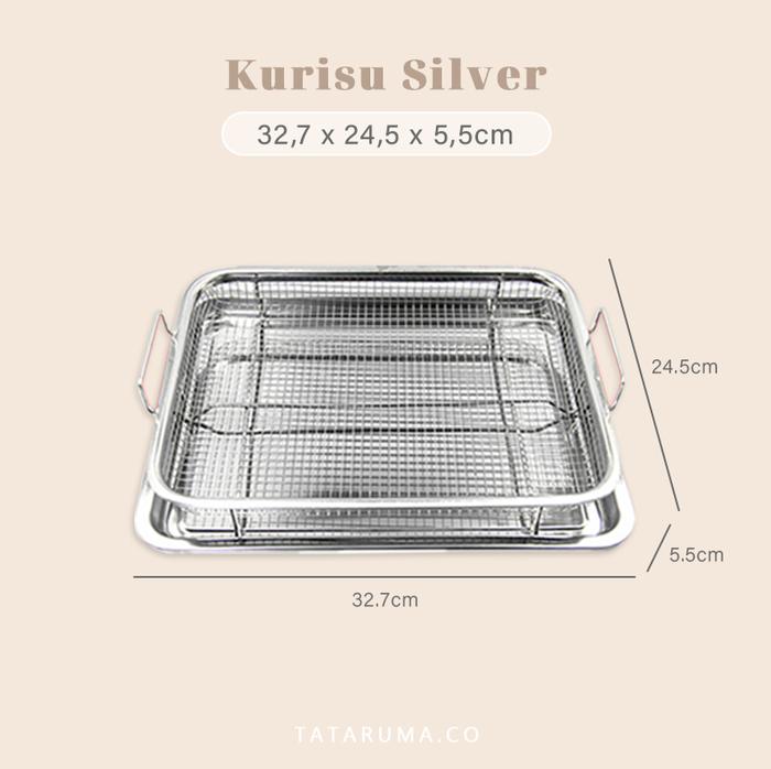Jual KURISU- Wadah Peniris Minyak Gorengan Crisper Tray Stainless ...