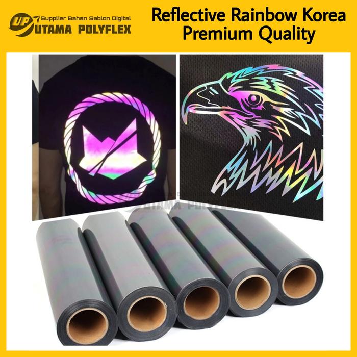 Jual Polyflex Reflective Rainbow Korea Premium Quality / Poliflex ...