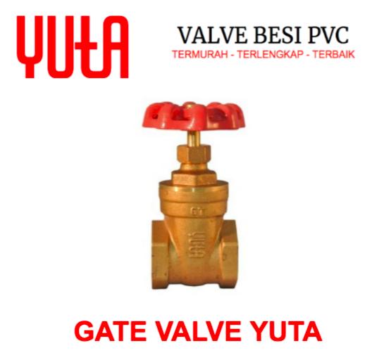Jual Gate valve 3 inch YUTA - Jakarta Pusat - Valve Besi PVC | Tokopedia
