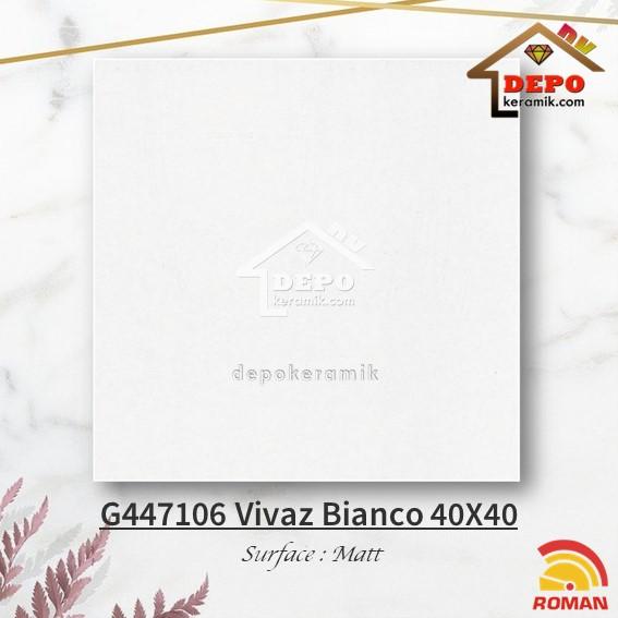Jual Roman G447106 Vivaz Bianco 40x40 Kw1 Keramik Lantai Roman ...