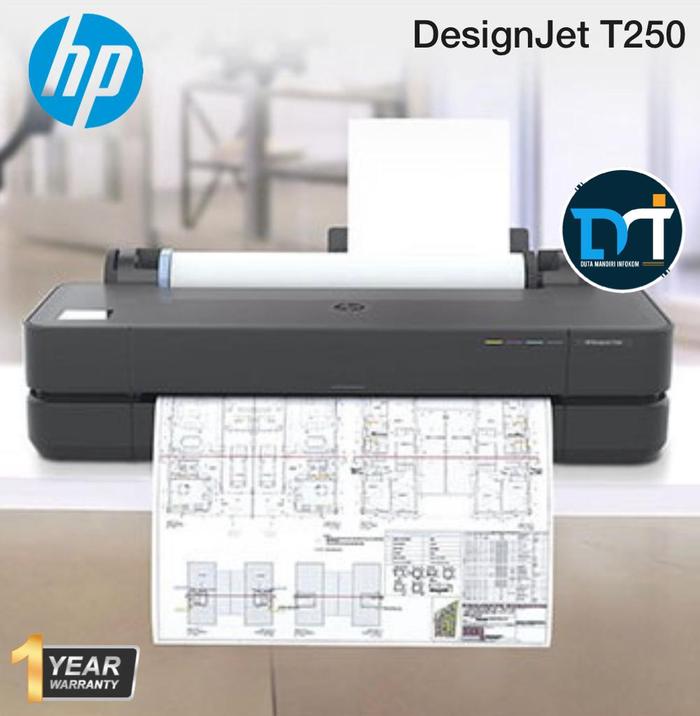 Promo HP DesignJet T250 24-Inch - Compact Large Format A1 Plotter ...
