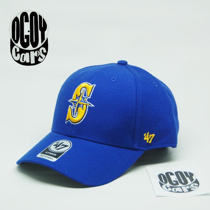 Jual Authentic Seattle Mariners '47 brand MVP Curve cap - Royal Blue ...