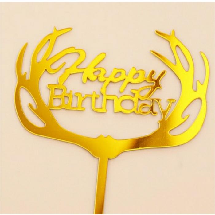 Jual Cake Topper Happy Birthday Acrylic Topper Kue Ulang Tahun Akrilik ...