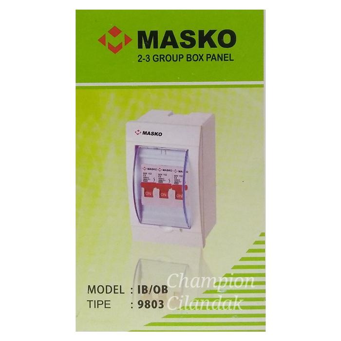Jual MASKO Box MCB 3 Group Inbow Outbow 9803 Masko - Jakarta Selatan ...