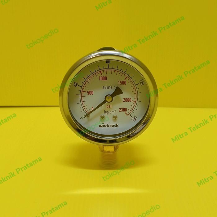Jual Manometer Pressure Gauge Stainless Raket 2 1/2 inchi 2300 psi 160 ...