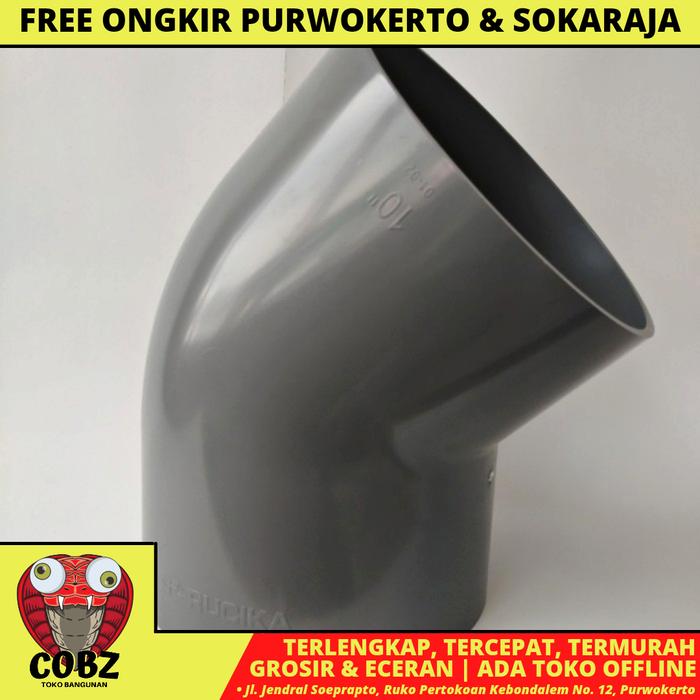 Jual 10 INCH / RUCIKA D-45L Elbow Knee Keni 45 Derajat Fitting Pipa PVC Pcs - Kab. Banyumas ...
