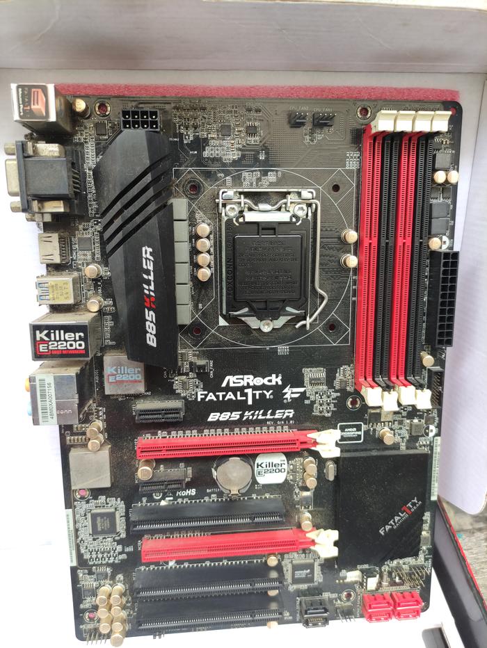 Jual ASROCK B85 KILLER FATALITY LGA 1150 BEKAS MOTHERBOARD INTEL ...
