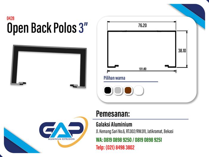 Jual Material Kusen Aluminium Alumunium Open Back Inkalum Alexindo Alex ...