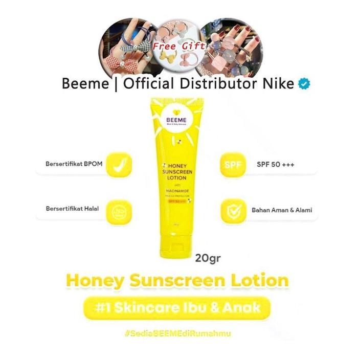 Jual BEEME Honey Sunscreen Lotion with Niacinamide SPF 50 - Kab. Bogor ...