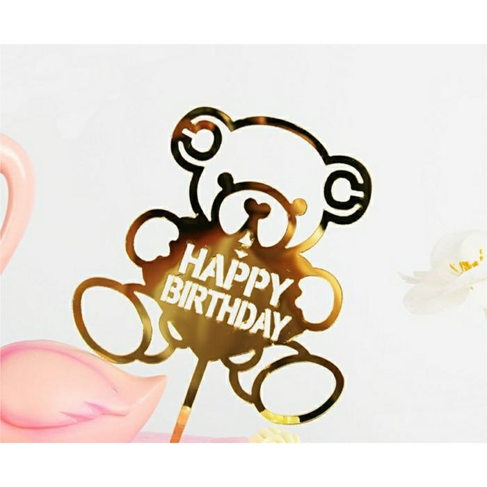 Jual Cake Topper Happy Birthday Acrylic Topper Kue Ulang Tahun Akrilik ...
