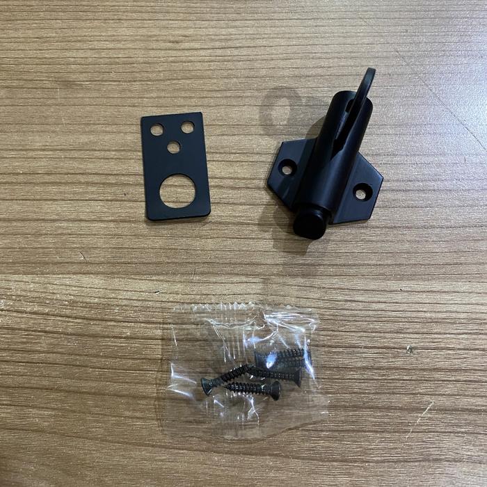 Jual SPRING KNIP DEKKSON SK 018 BR MATT BLACK Grendel Slot Kunci Kodok ...