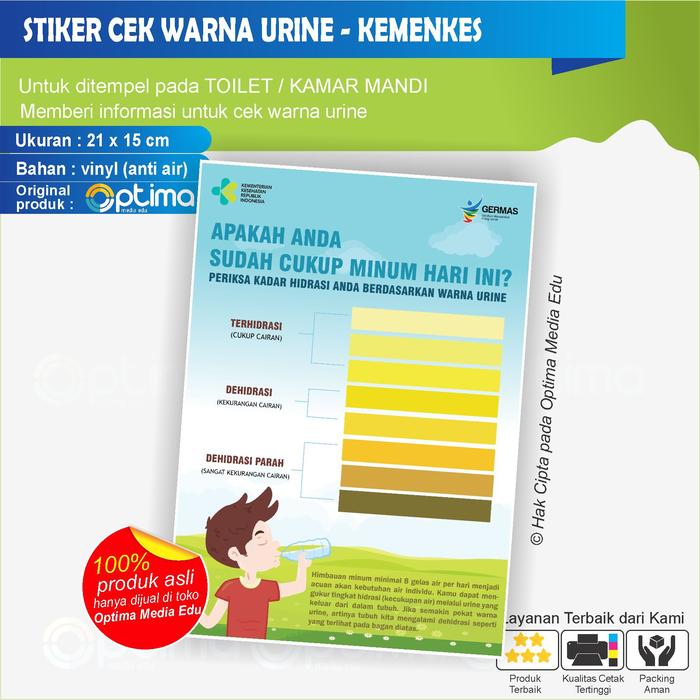Jual STIKER CEK WARNA HIDRASI URINE KEMENKES - Kab. Klaten - Optima ...