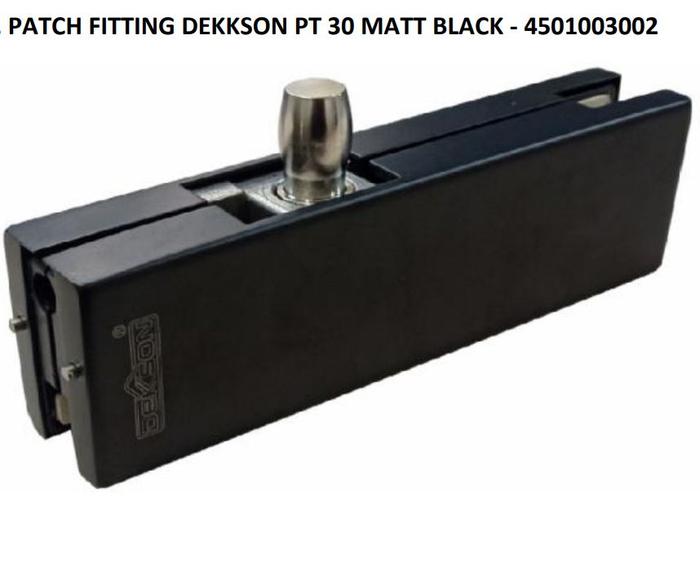 Jual PATCH FITTING DEKKSON PT 30 MATT BLACK Over Panel Patch Pintu Kaca ...