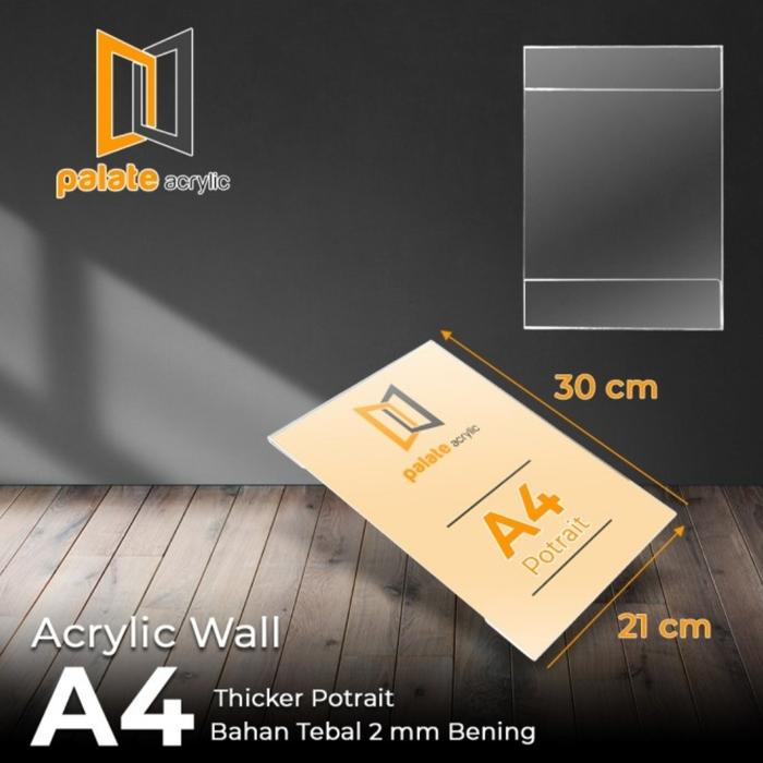 Jual Akrilik Wall A4 / Acrylic / Thicker Portrait / Akrilik Dinding ...
