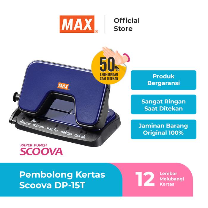 Promo MAX DP-15T (Hole Punch) Navy Blue - Jakarta Pusat - Max Indonesia Official | Tokopedia