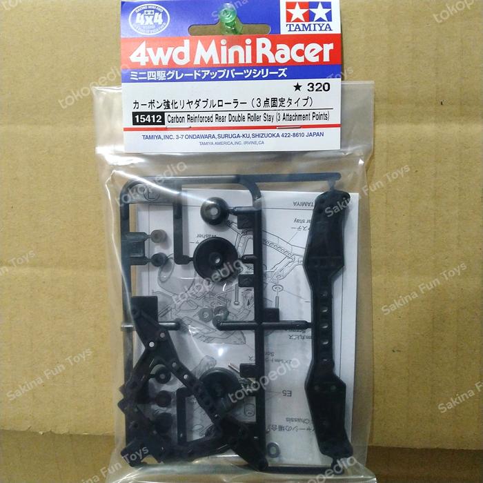 Jual TAMIYA 15412 CARBON REIN REAR DOUBLE ROLLER STAY (3 ATTACH POINTS ...