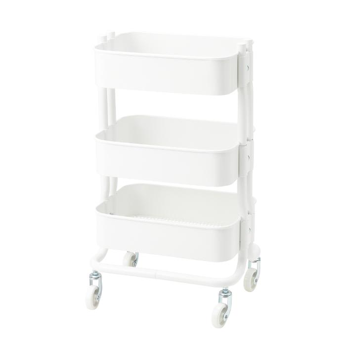 Jual Troli Rak Beroda Serbaguna Modern Minimalis, putih, 38x28x65 cm ...