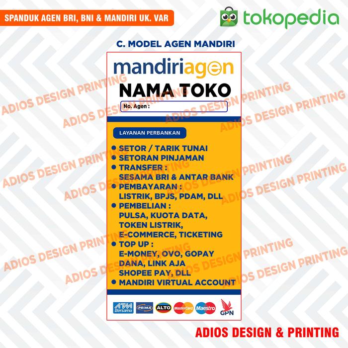 Jual Spanduk Banner Konter BRILink Ukuran Variasi - Flexy 280 Gsm - C ...