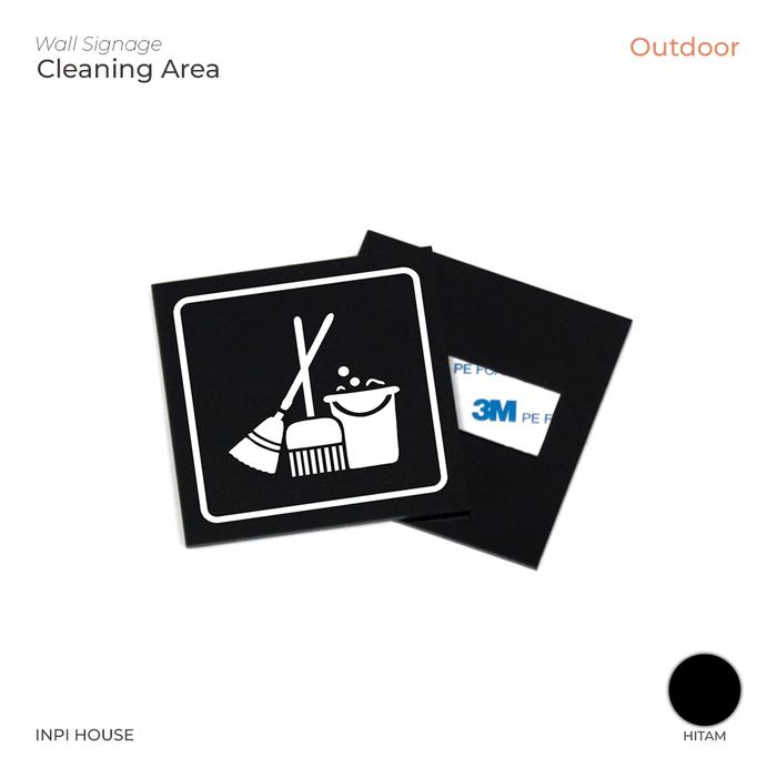 Jual janitor signage - logo ruang janitor - acrylic signage - janitor ...