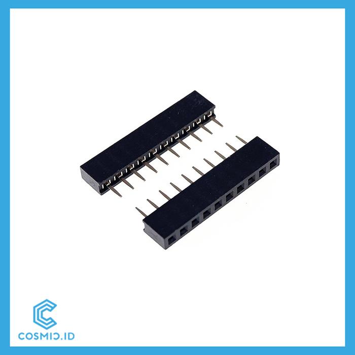 Jual Female Header Single 1x10 10Pin 10 Pin 2.54MM 2.54 MM - Kab ...