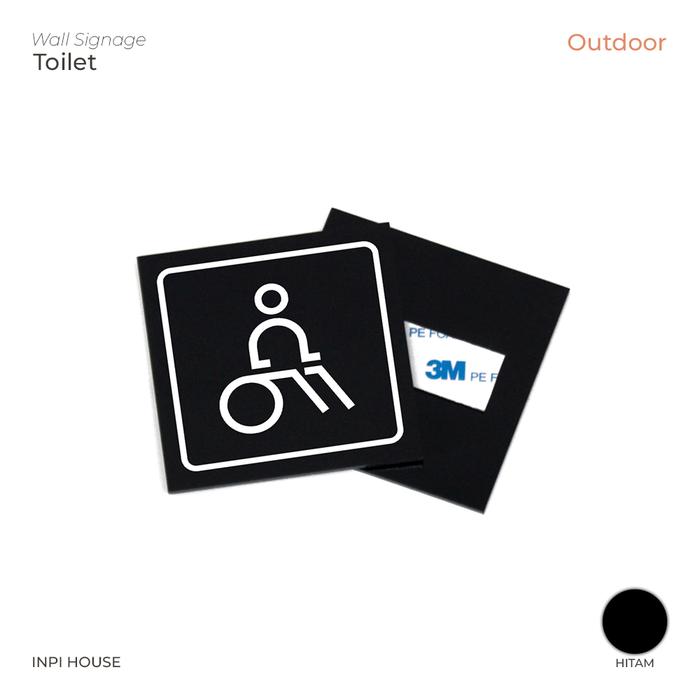Jual logo jalur difabel - difable toilet sign - khusus difabel - sign ...