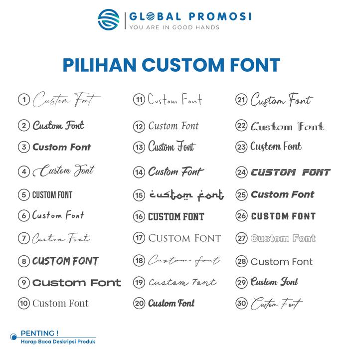 Jual Pilihan Font Tulisan/Text bisa untuk Laser Grafir/ UV Printing ...