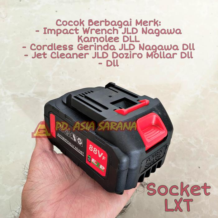 Jual Baterai 88Vf Cordless JLD Mesin Battery Impact Wrench Gerinda 88v ...