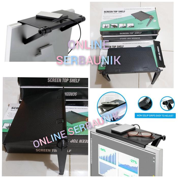 Jual RAK AMBALAN MONITOR TV TOP SCREEN TOP SHELF HOLDER REMOTE RAK ...